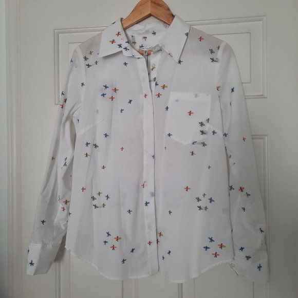 Milly | Tops | Milly Blouse With Surfers Size 8 | Poshmark